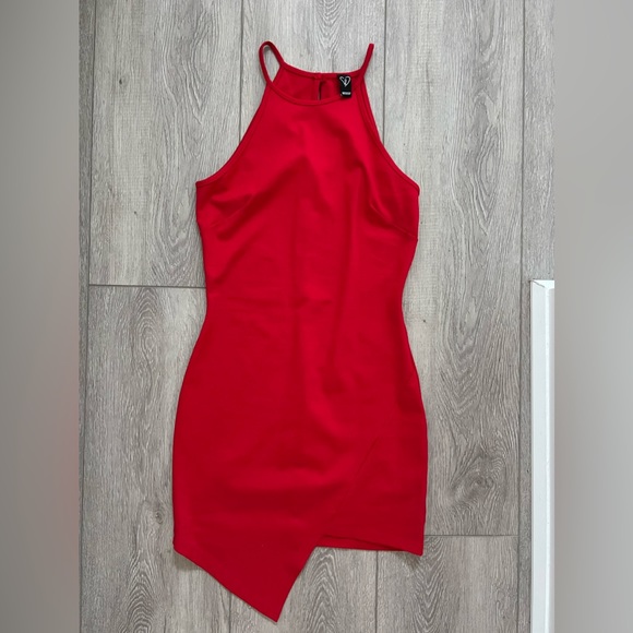 Windsor | Dresses | Windsor Red Asymmetrical Dress | Poshmark